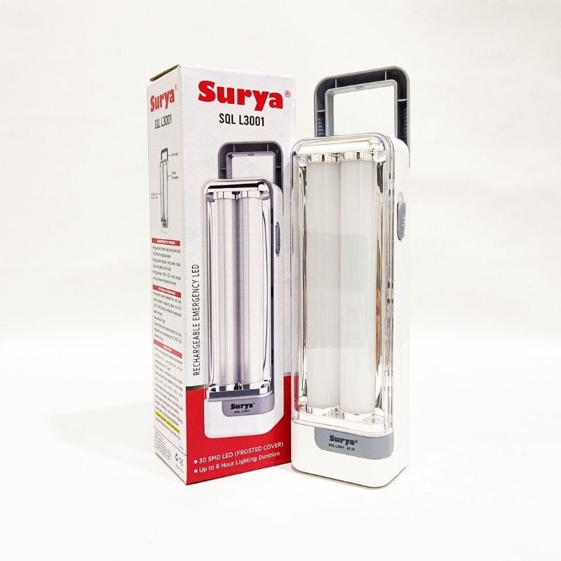 Jual Lampu Darurat Emergency SURYA SQL L3001 30 SMD LED Rechargeable ...