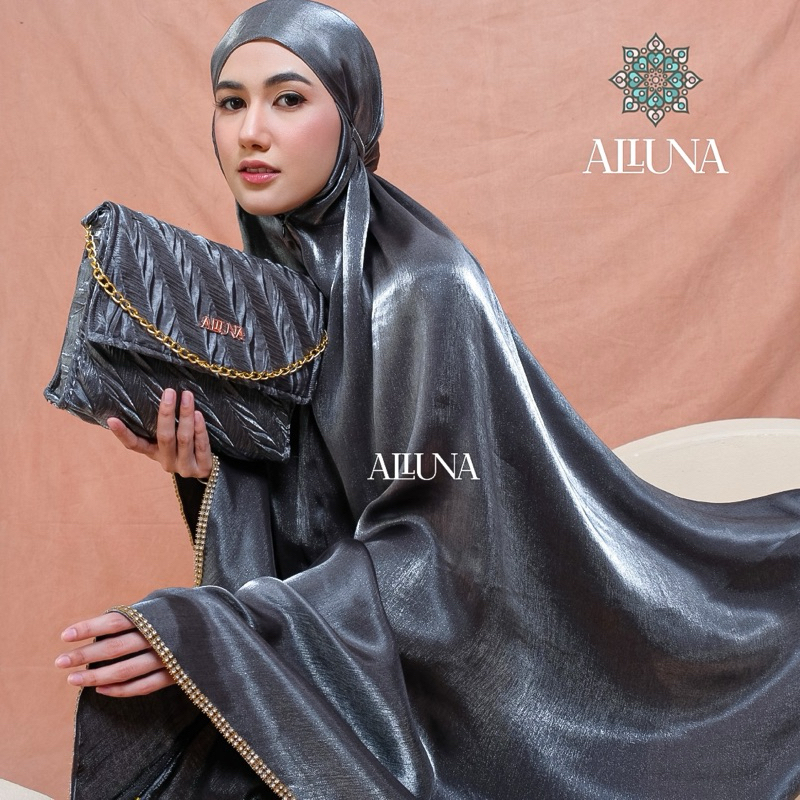 Jual ALLUNA - Mukena Dewasa Shimer Silk Daily Tas mewah Amora Series ...