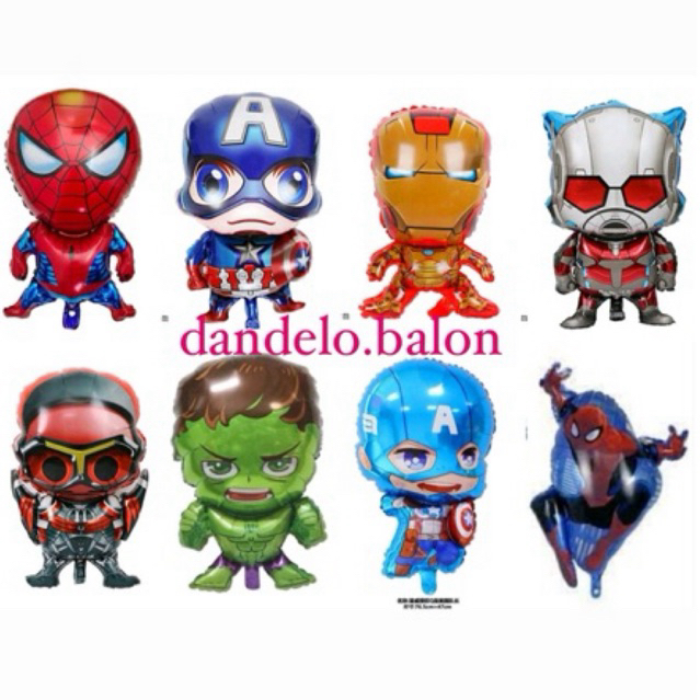 Jual Balon Foil Avenger / Spiderman / Captain Amerika / Antman ...