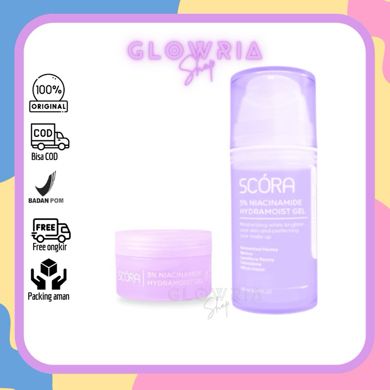 Jual SCORA 5% Niacinamide Hydramoist Gel 40ml | 100ml | Pelembab Wajah yang Mencerahkan Kulit ...