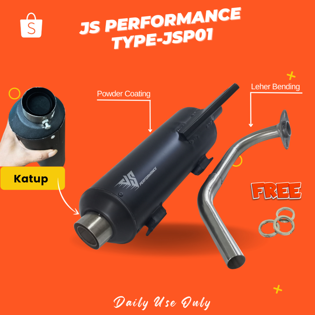 Jual Knalpot JS Performance Type JSP01 Katup Series untuk All Matic ...