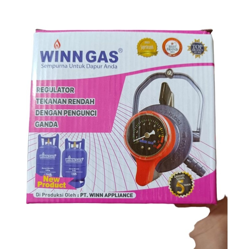 Jual Regulator WINN GAS W-900 M/Regulator gas WINN GAS W900 DOUBLE LOCK ...