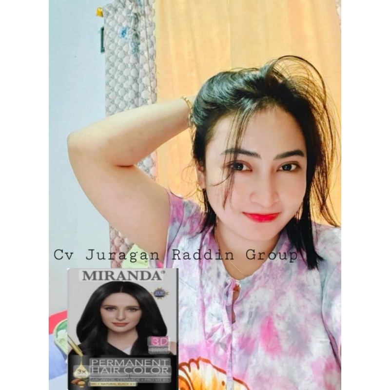 Jual Semir / Pewarna Rambut Miranda Natural Black MC 1 | Shopee Indonesia