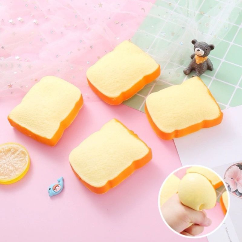 Jual Squishy Pencet Roti Mainan Squishy Anti Stres Bentuk Roti Lucu ...