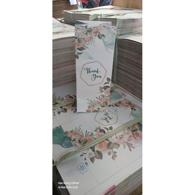 Jual PAPER BAG/TAS KERTAS BOTOL SOUVENIR THANK YOU UK. 10X10X25 cm FULL ...