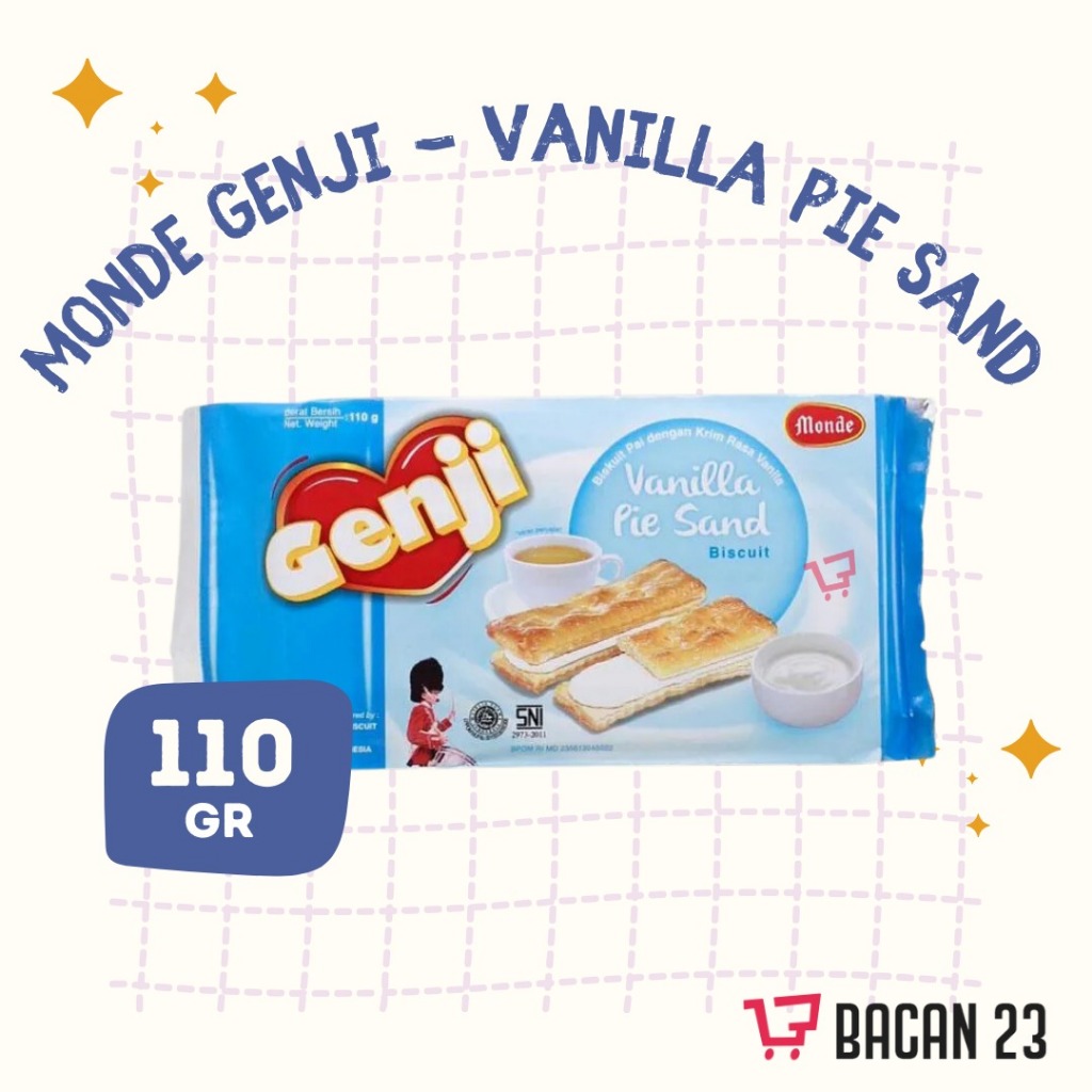 Jual Biskuit Genji Vanilla Pie Sand (110 gr) Biskuit Monde Genji ... Jual Biskuit Genji Vanilla Pie Sand (110 gr) Biskuit Monde Genji ...