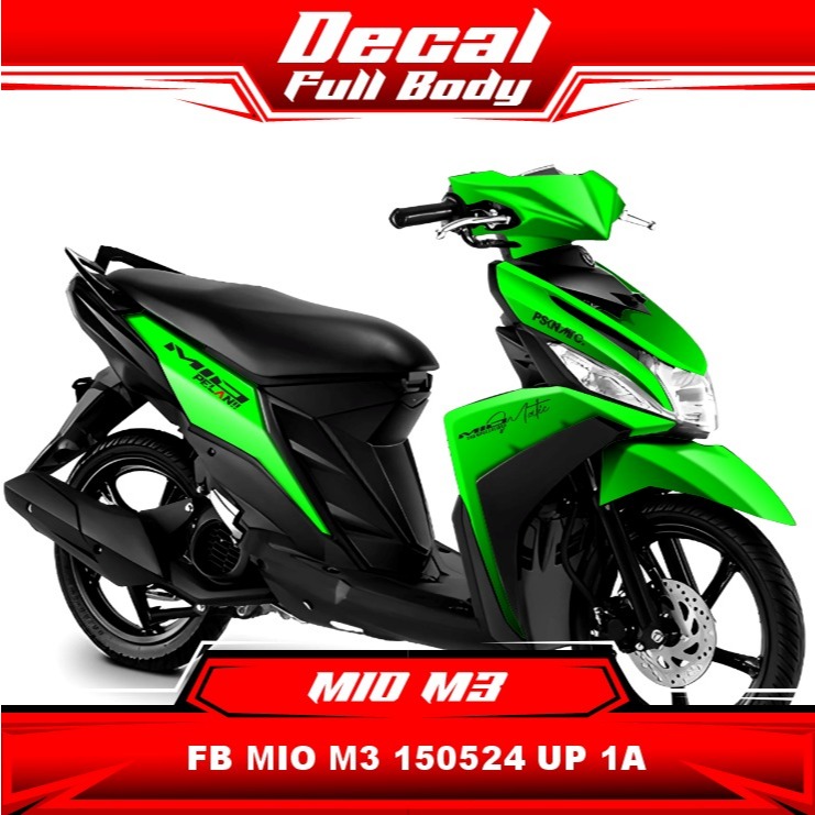 Jual Stiker Sticker Decal Motor YAMAHA MIO M3 Full Body Hijau 150524 UP ...