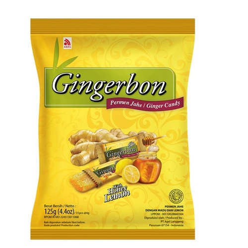Jual Gingerbon Permen Jahe Rasa Peanut Butter / Mango / Honey Lemon ...