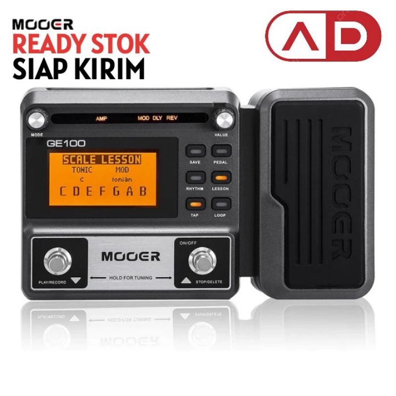 Jual Multi Efek Gitar Digital Mooer GE-100 Lengkap Adaptor | Shopee ...