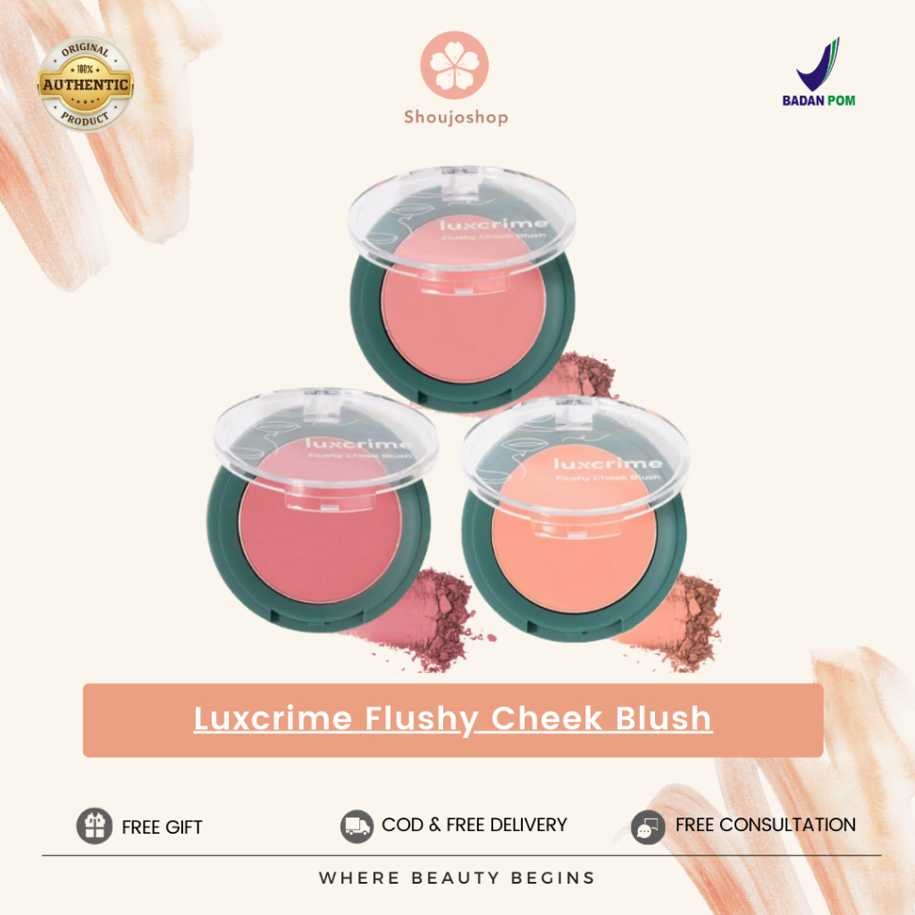 Jual Luxcrime Flushy Cheek Blush | Shopee Indonesia