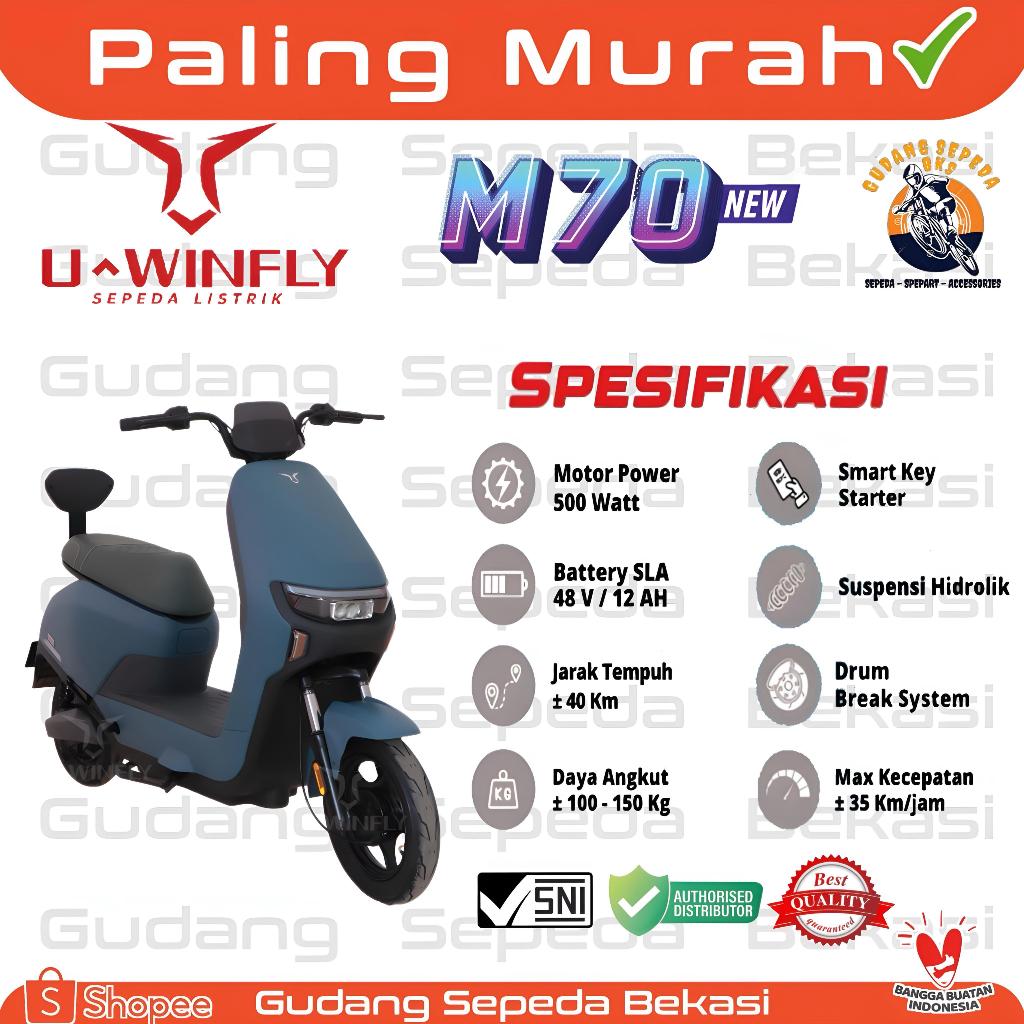 Jual TERLARISSS!!!SEPEDA LISTRIK UWINFLY M60 / M70 / M70 - LITHIUM ...