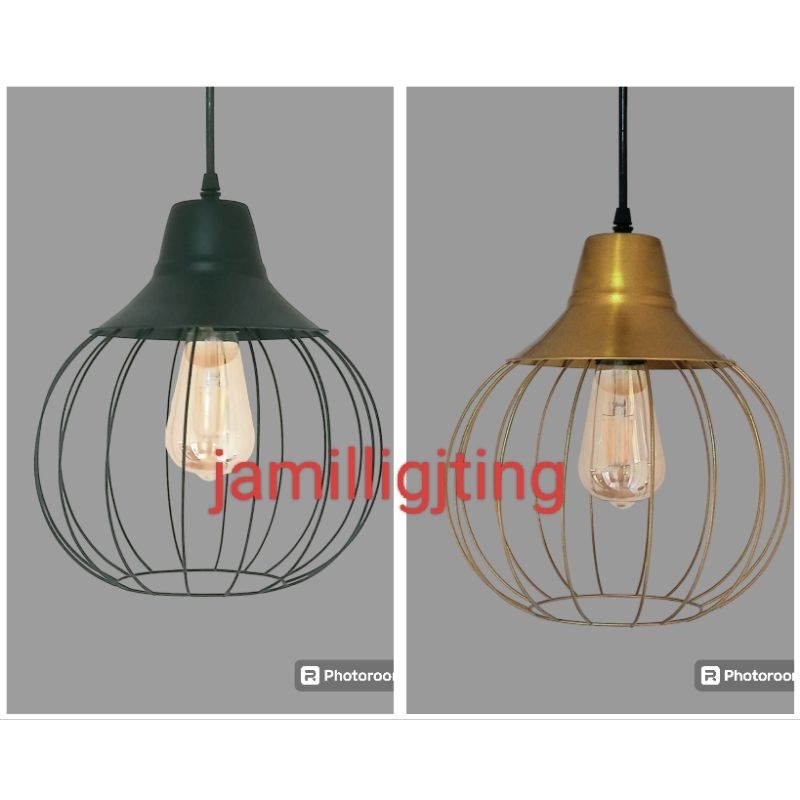Jual lampu gantung bulat lampion cafe resto minimalis | Shopee Indonesia