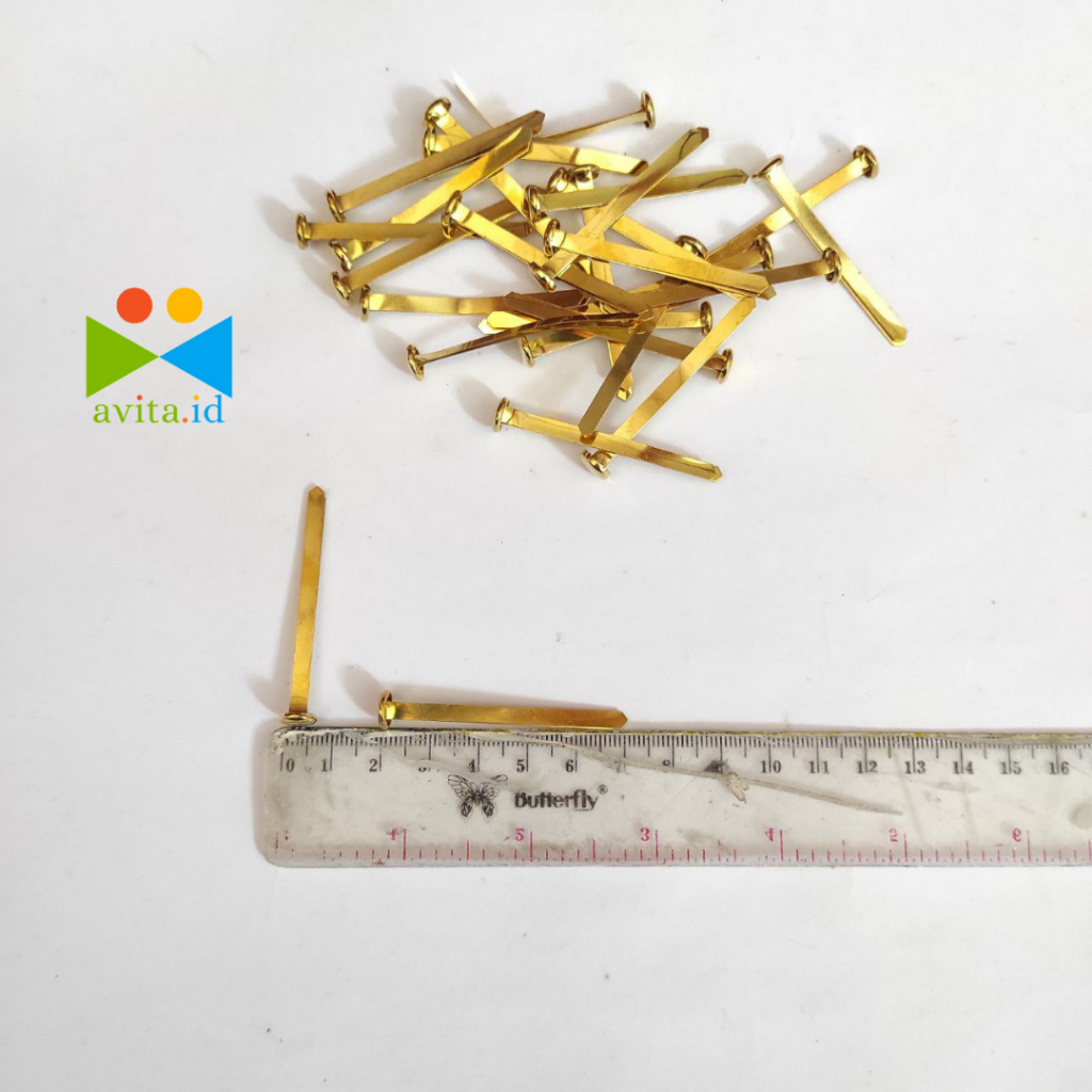 Jual avita.id 1 Biji Paku Belah Besi / Paper Fastener 1 pcs / Paku ...