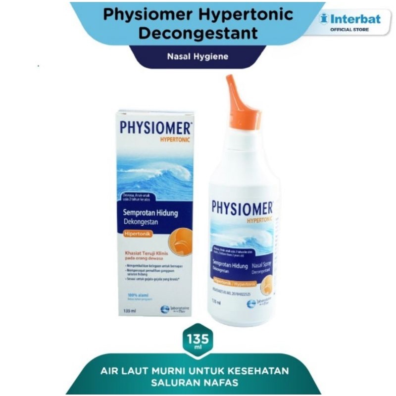 Jual Physiomer Hypertonic Decongestan Nasal Spray 135ml Hypertonic ...