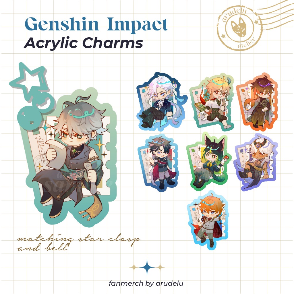 Jual Acrylic Charms [Genshin Impact] | Shopee Indonesia