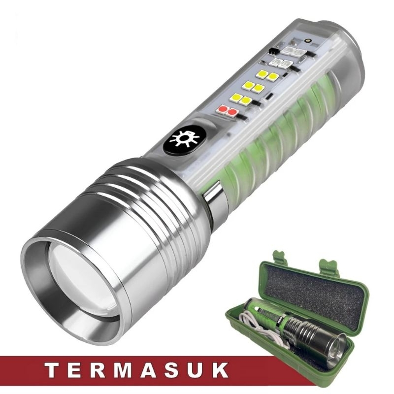 Jual Senter Magnet Transparan Glow In The Dark / Senter Transparan 6 ...