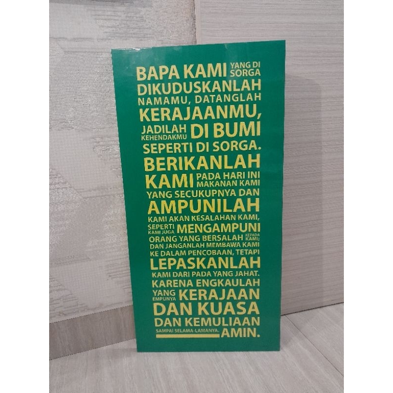Jual Hiasan Dinding Doa Bapa Kami 30x60 Visi (Pajangan Doa Bapa Kami ... Jual Hiasan Dinding Doa Bapa Kami 30x60 Visi (Pajangan Doa Bapa Kami ...