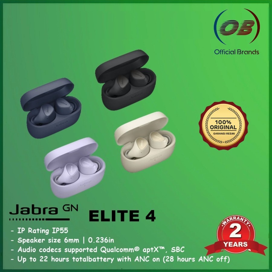 Jual Jabra Elite 4 Elite4 TWS True Wireless ANC Essential Earbuds ...