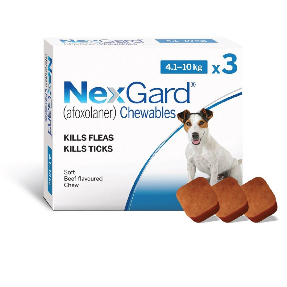 Jual Obat Kutu Anjing Demodex Scabies NEXGARD Ukuran 4-10 Kg Harga 1 ...