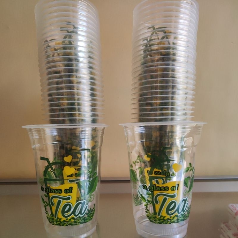 Jual GELAS PLASTIK 16 OZ ES TEH MOTIF / CUP ES TEH 16 OZ MOTIF | Shopee ...