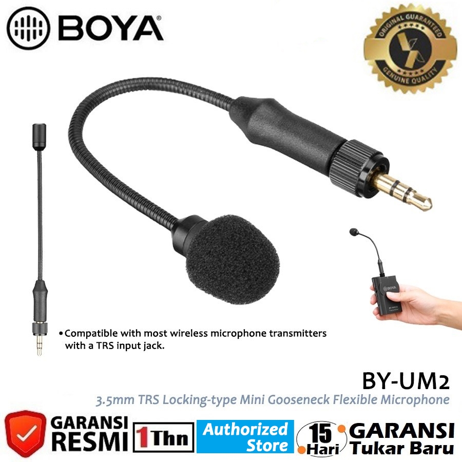 Jual BY-UM2 3.5mm 1/8" TRS Locking-type Mini Gooseneck Flexible ...