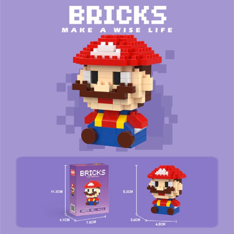 Jual Bricks Karakter Mainan Menyusun Nano Blok Permainan Anak Edukatif ...