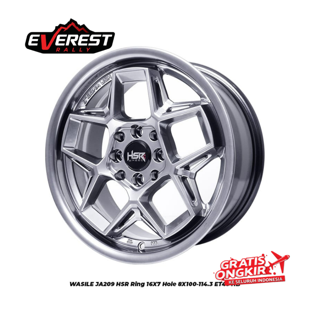 Jual VELG RACING HSR WASILE UNTUK MOBIL BRIO R16 LEBAR 7 BAUT 4X100 DAN ...