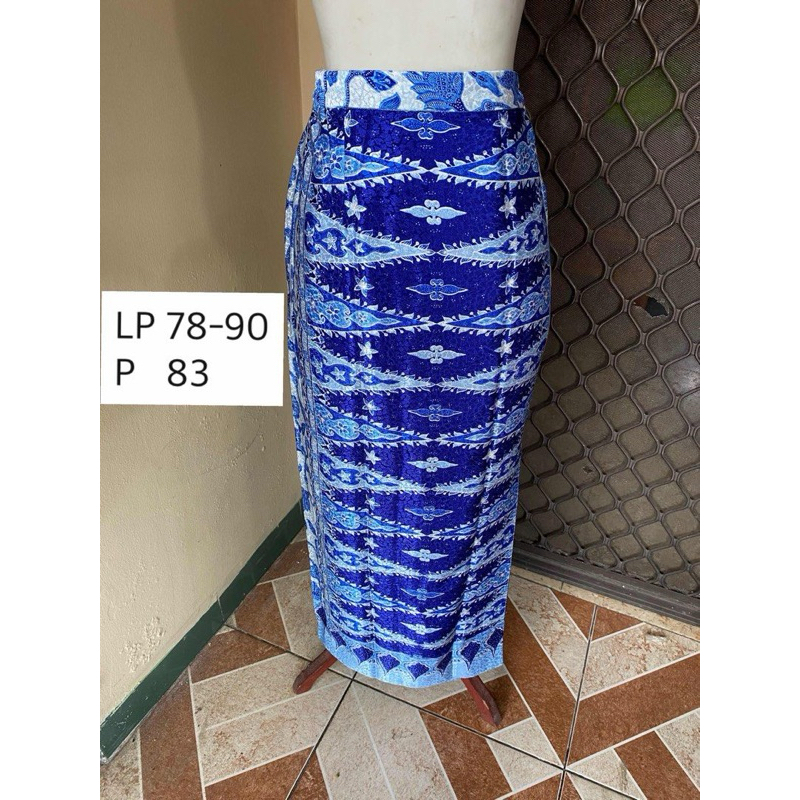 Jual Rok Batik Tumpal Rok Betawi Encim Biru Rok Kondangan Wisuda ...