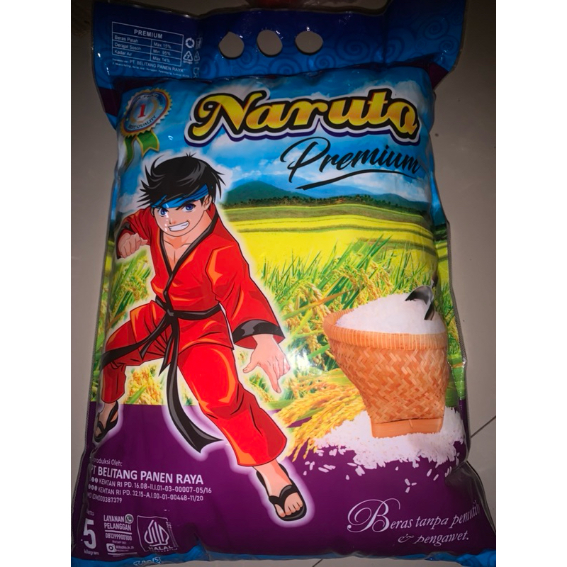 Jual beras Naruto Premium 5 kg | Shopee Indonesia