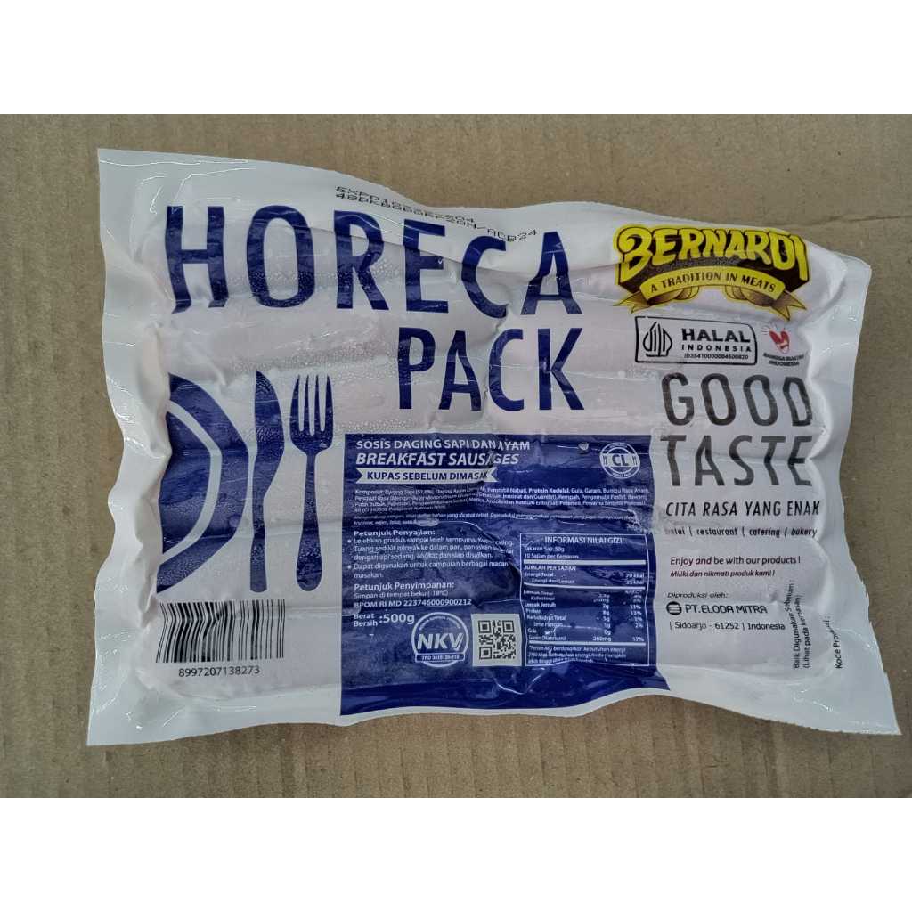 Jual BERNARDI BEEF BREAKFAST SOSIS CL 500 GR / SOSIS SAPI | Shopee ...