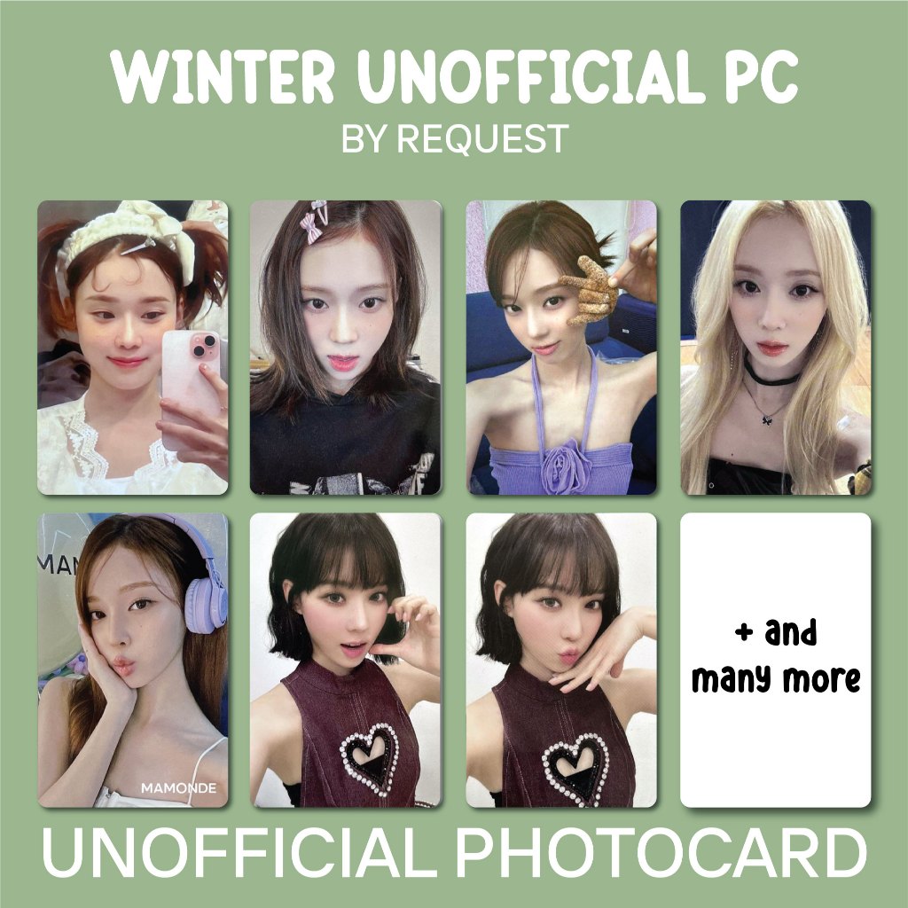 Jual [UNOFFICIAL PHOTOCARD] WINTER UNOFFICIAL PC by REQUEST | Shopee Indonesia