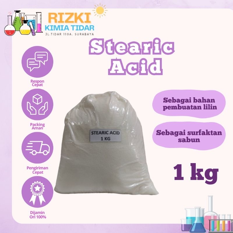 Jual Stearic Acid Asam stearat Stearin Bahan pembuatan lilin 500g 1kg | Shopee Indonesia