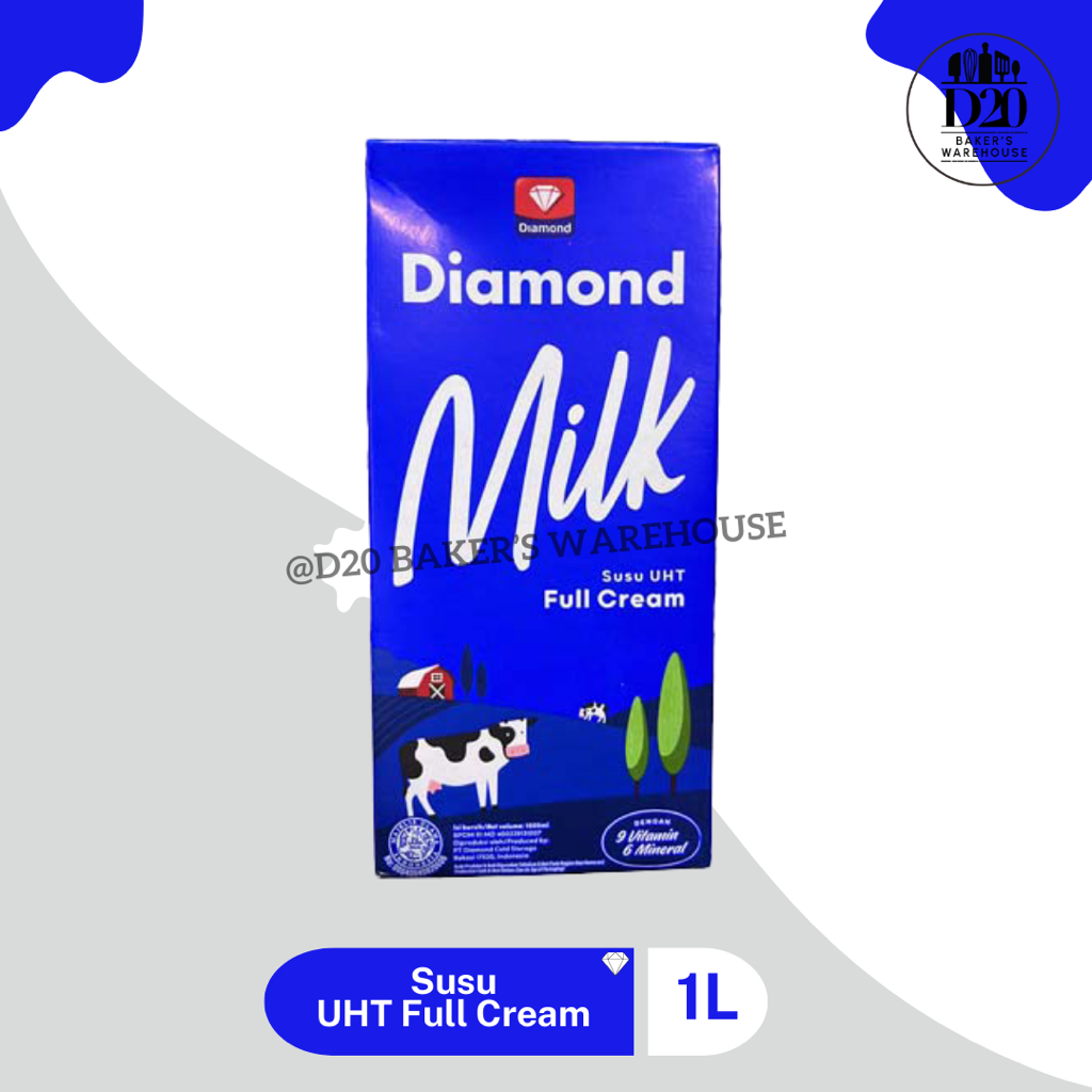 Jual Susu Diamond UHT Full Cream 1Liter | Shopee Indonesia