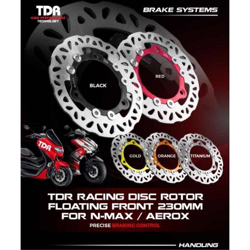 Jual PIRINGAN CAKRAM TDR NMAX AEROX LEXI FLOATING UKURAN STANDAR DEPAN ...
