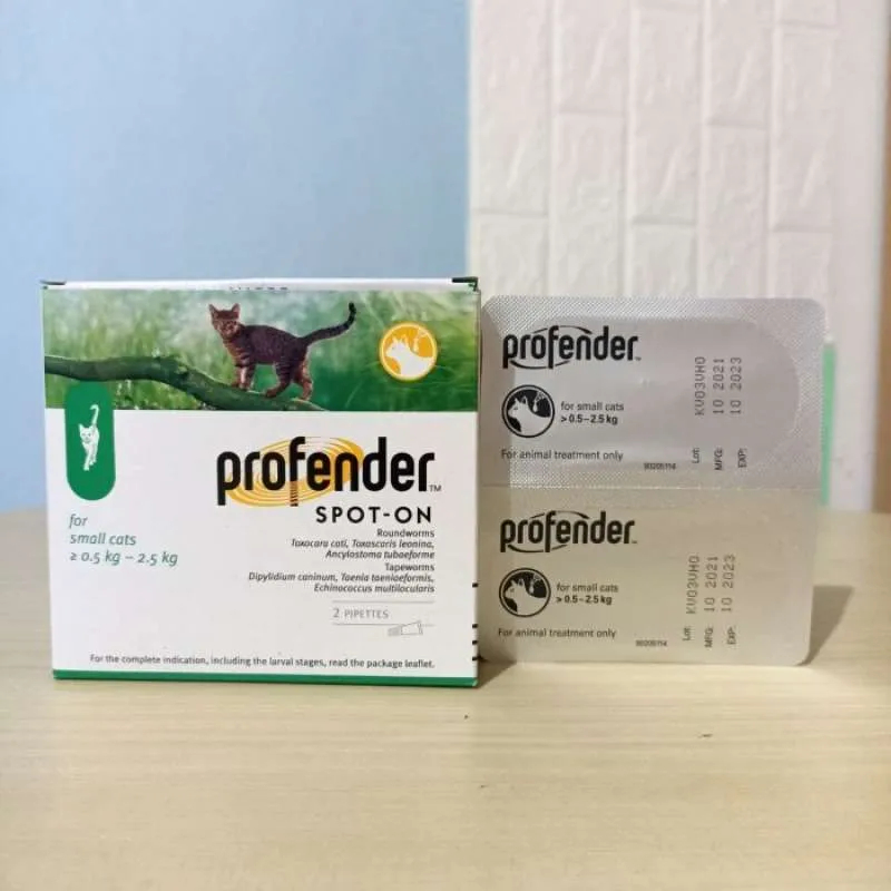 Jual Profender Small Cat - Obat Cacing Tetes untuk Kucing 0.5 - 2.5 Kg ...