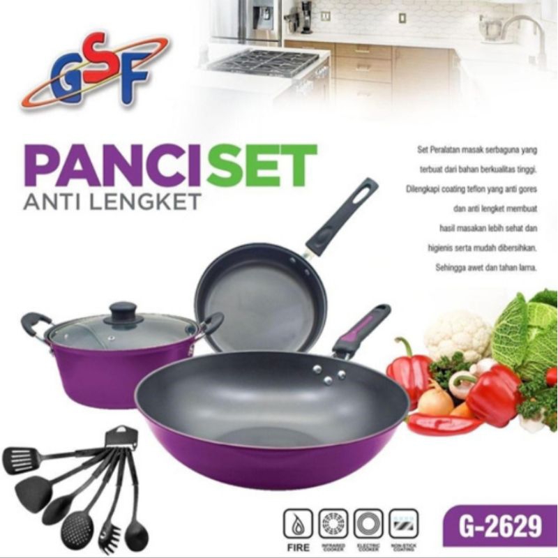 Jual Panci Set GSF 10Pcs G2629 | Shopee Indonesia
