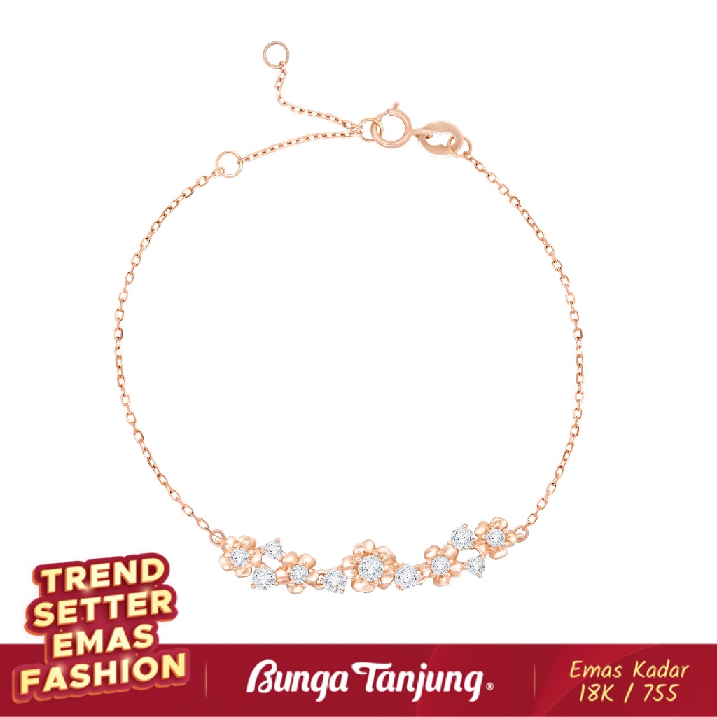Jual JASMINE SERIES GELANG 1 - SDW GOLD - EMAS 18K - BUNGA TANJUNG GOLD ...