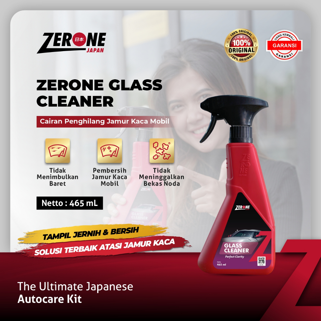 Jual Zerone Japan Glass Super Cleaner 465 ml Penghilang Noda Jamur pada ...
