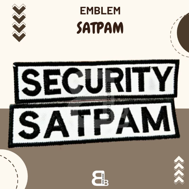Jual BED SATPAM SATUAN/ BED SECURITY/EMBLEM SATPAM/ BED SATPAM BORDIR ...
