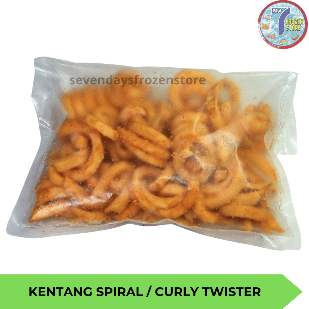 Jual Kentang Frozen Spiral | Curly Twister Beku Frozen 400gr | Shopee ...