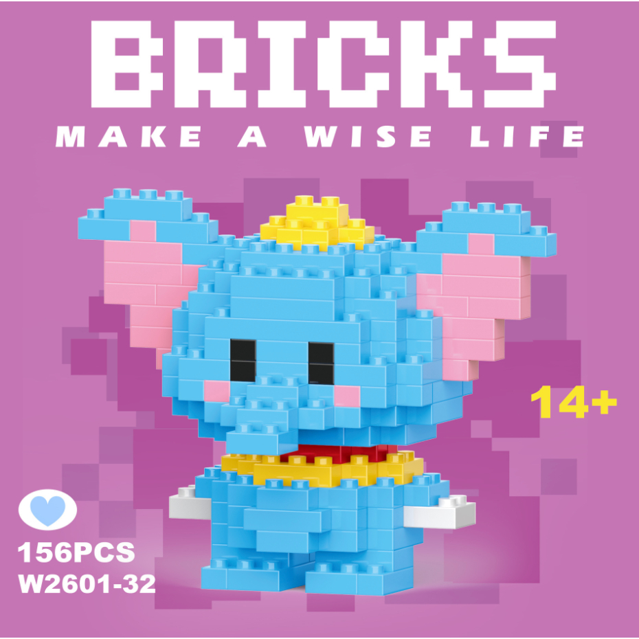 Jual Nano Block Bricks DIY Building Kartun Mainan Balok Susun Edukasi ...