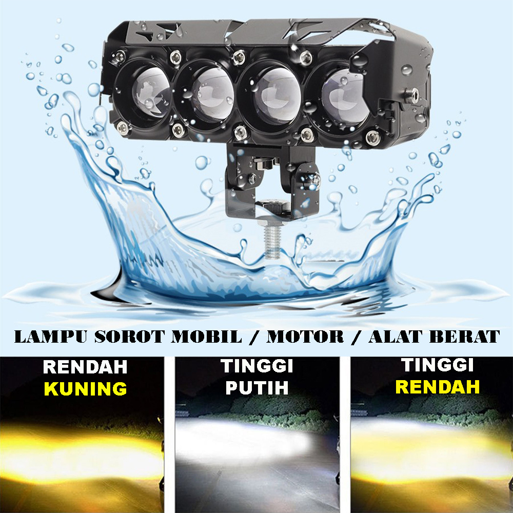 Jual Lampu sorot bohlam LED bola lampu Mobil Sepeda Motor alat berat 4 ...