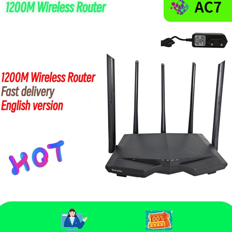 Jual Harga Bersahabat Wireless Router TENDA AC7 Bekas English version ...