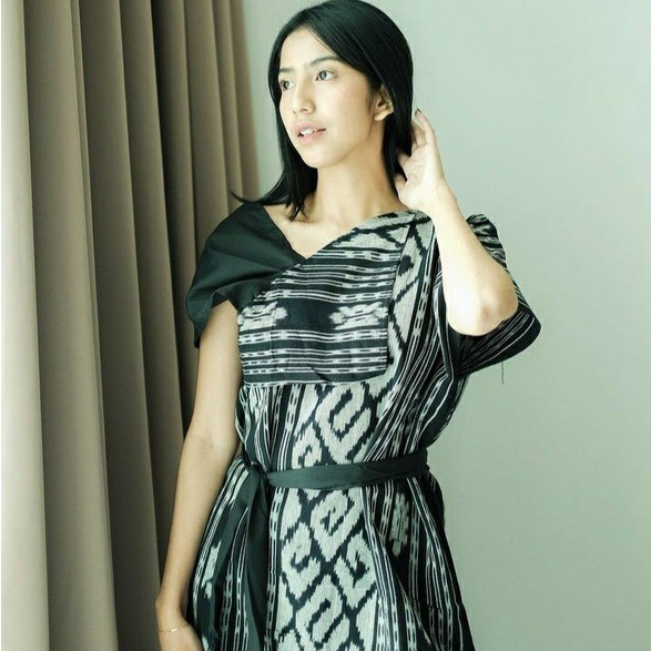 Jual Aurora Dress Tenun ikat Troso Jepara NTT Toraja Dress Salur Lurik Ethnic Kasual Kondangan ...