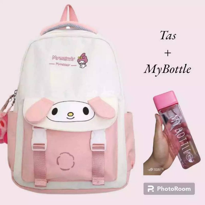 Jual Tas Ransel Anak Sekolah Perempuan SD SMP Motif KUROMI Tas Ransel Backpack Pria Wanita ...