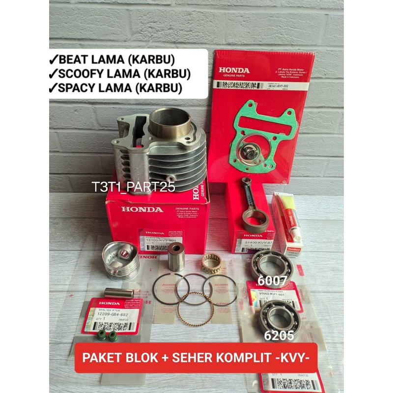 Jual paket blok + seher set (KVY) Honda beat karbu/Scoopy karbu/spacy karbu | Shopee Indonesia