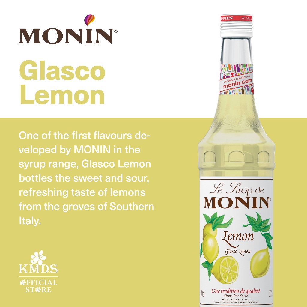 Jual MONIN Glasco Lemon syrup 70 CL 700 ML | Shopee Indonesia