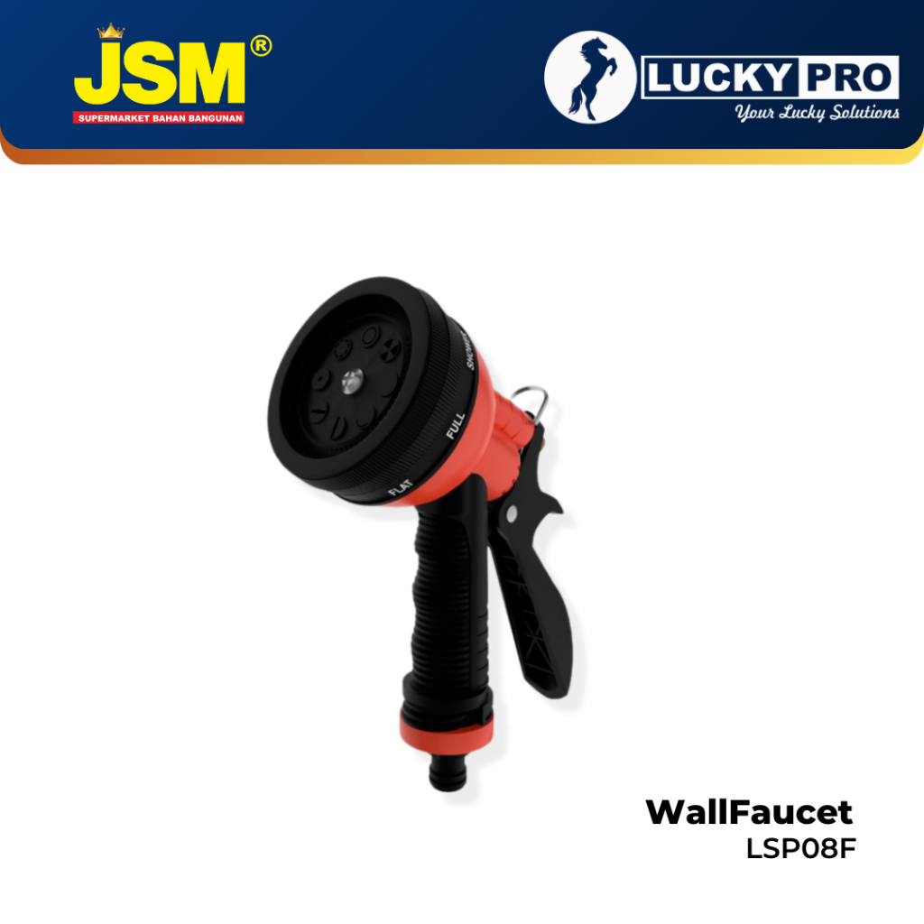 Jual LuckyPro SEMPROTAN AIR / NOZZLE SPRAYER PVC ABS 5 FUNGSI WL-SP-08F ...
