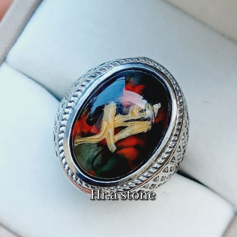 Jual CINCIN BATU EDONG PANCAWARNA UKIRAN NABI MUHAMMAD | Shopee Indonesia
