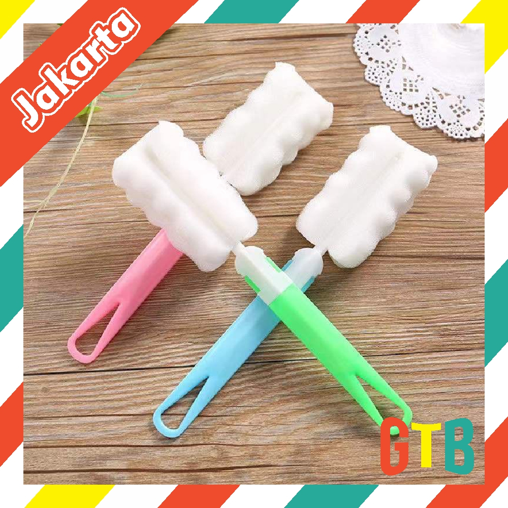 Jual ️GTB ️ Cleaner Sponge Sikat Botol / Spons tongkat pembersih botol ...
